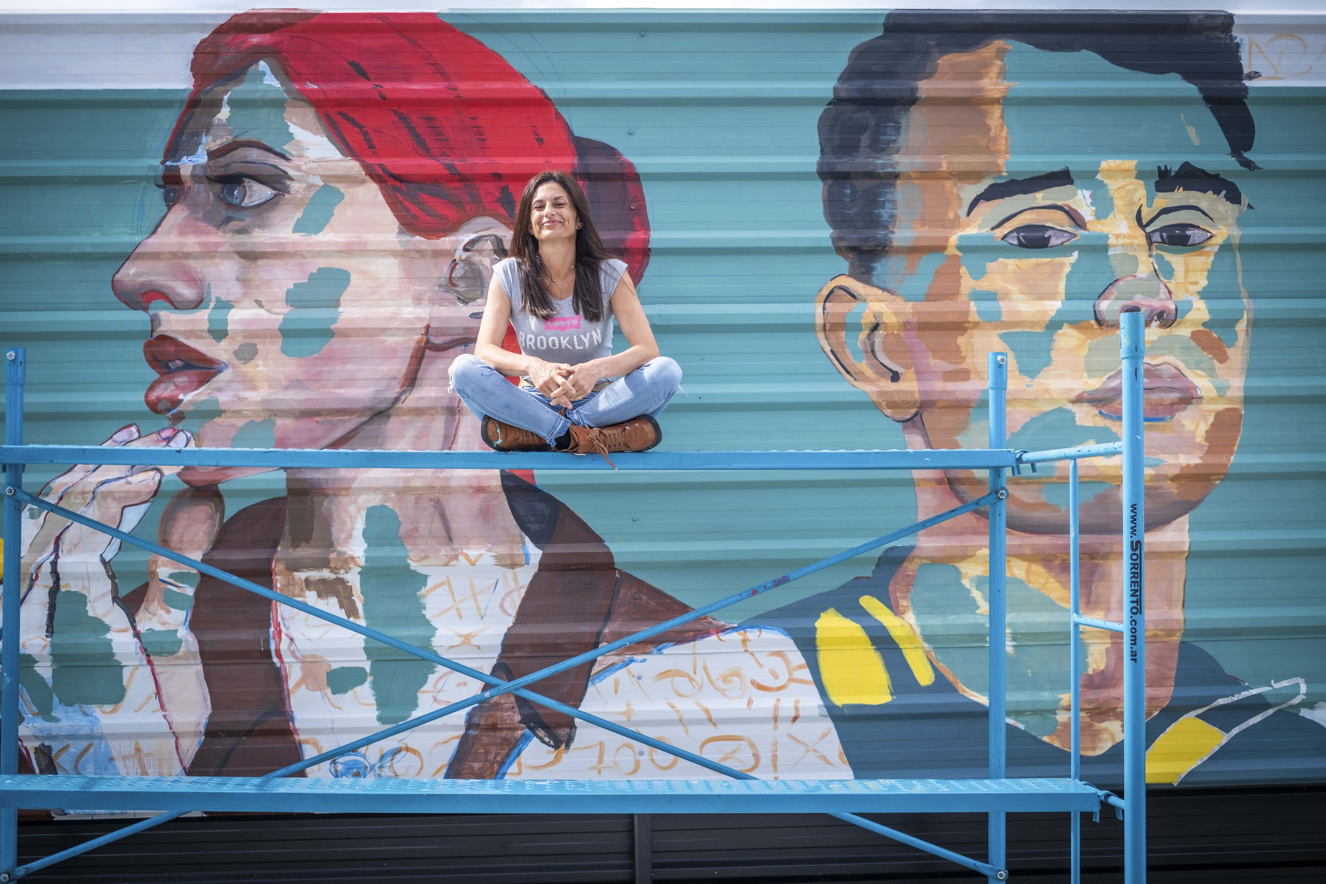 Este Mural Con Temática De Playa