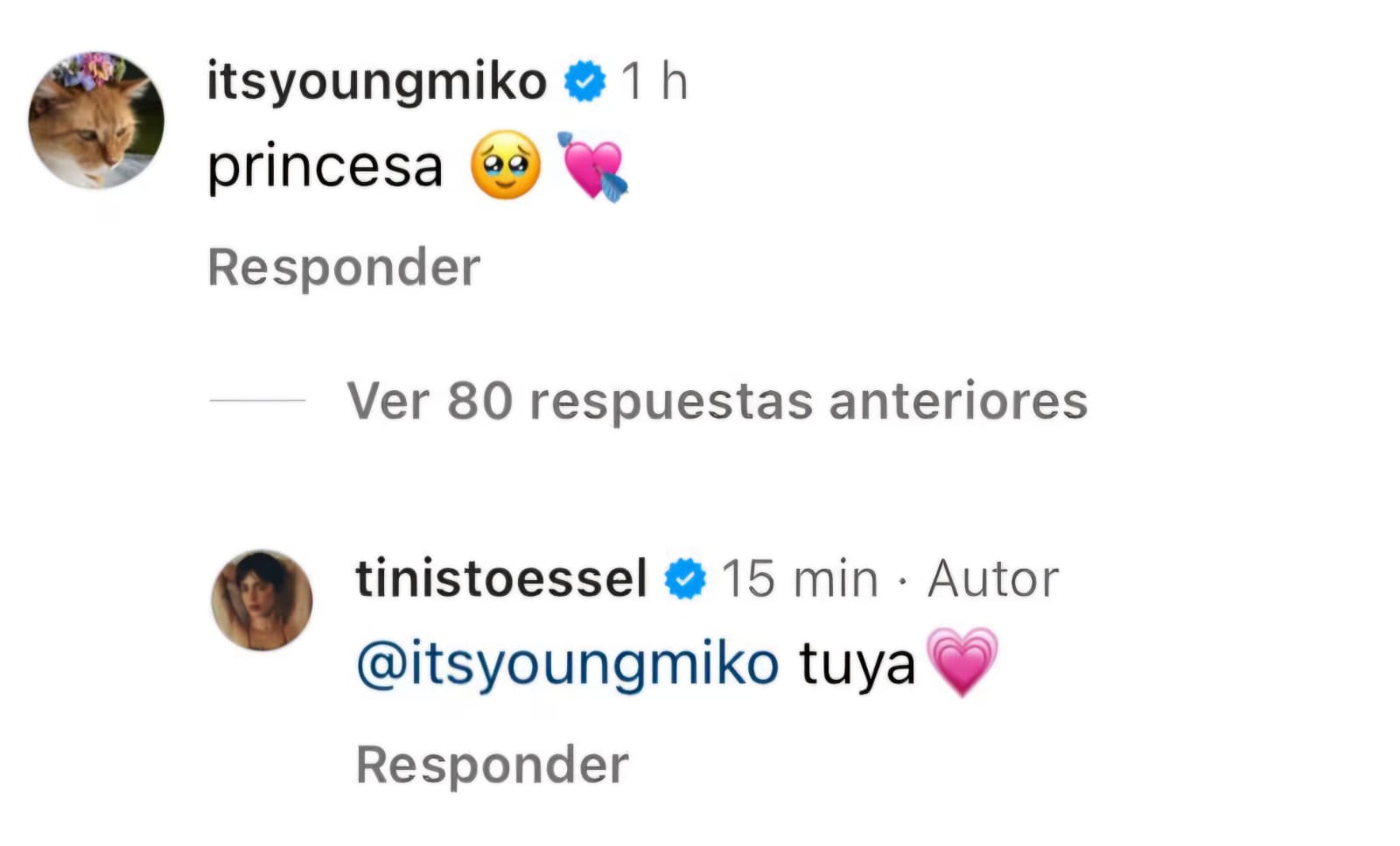 El nuevo cruce entre Tini Stoessel y Young Miko que confirmaría su ...
